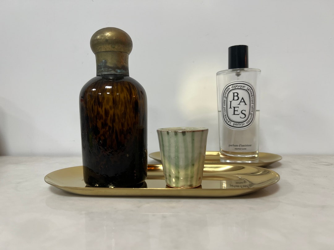 Vintage Tortoise Glass Bottle, Perfume Bottle - Etsy