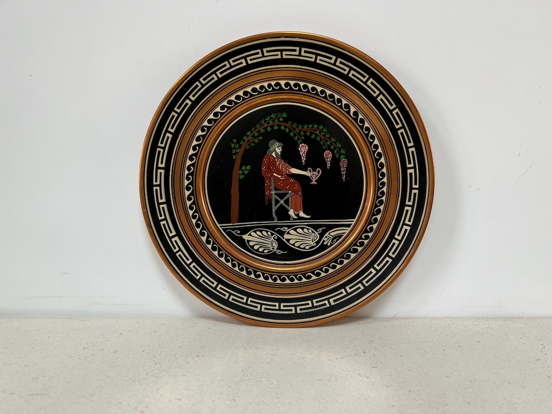 Handmade Greek Copper Wall Plate: Ancient Mythology Decor - Etsy