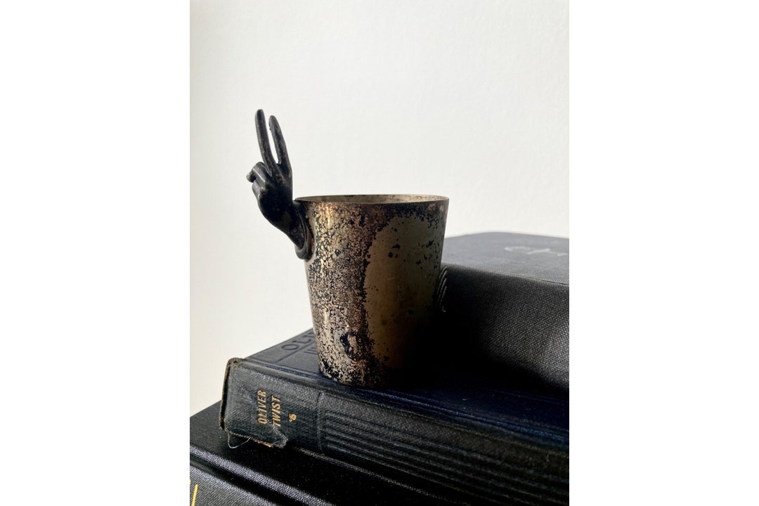 Vintage Napier Silverplated Jigger: Two Finger Shot Glass - Etsy