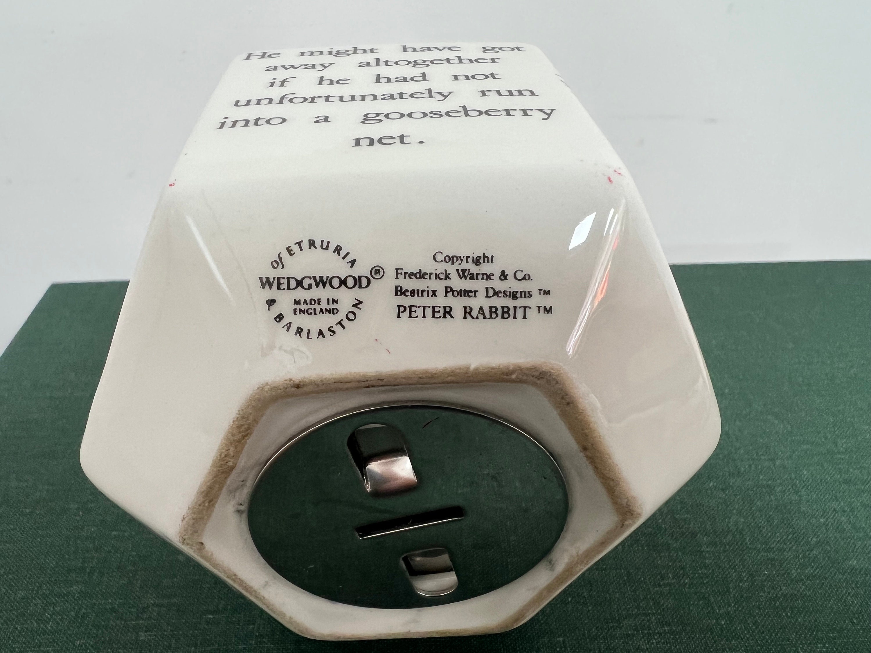 Vintage Peter Rabbit Hexagonal Money Box Wedgwood Beatrix - Etsy