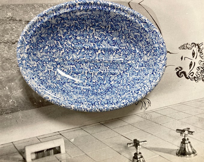 Vintage Mason’s Crabtree & Evelyn London Ceramic Soap Dish, Blue and ...