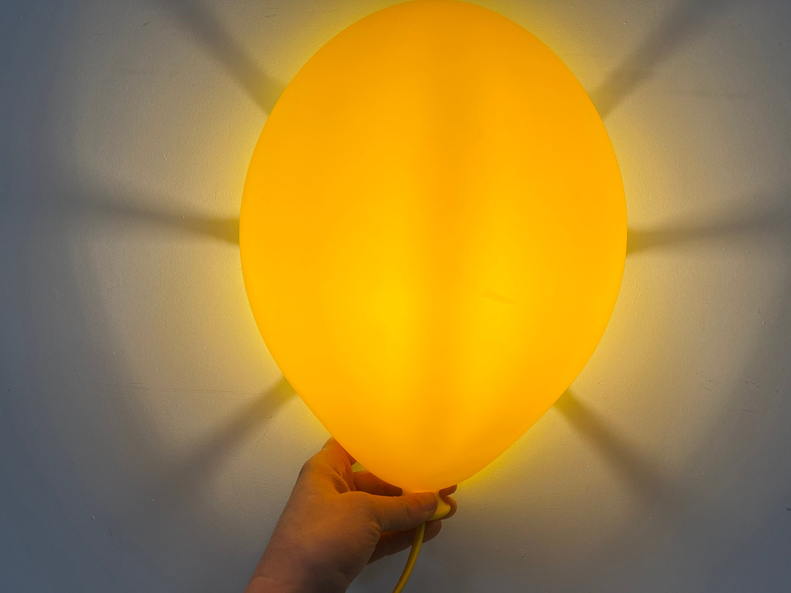Vintage IKEA Drömminge Wall Lamp Yellow Balloon Shape Wall - Etsy