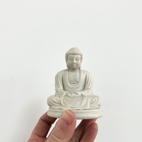 Marble Buddha Figure - Etsy