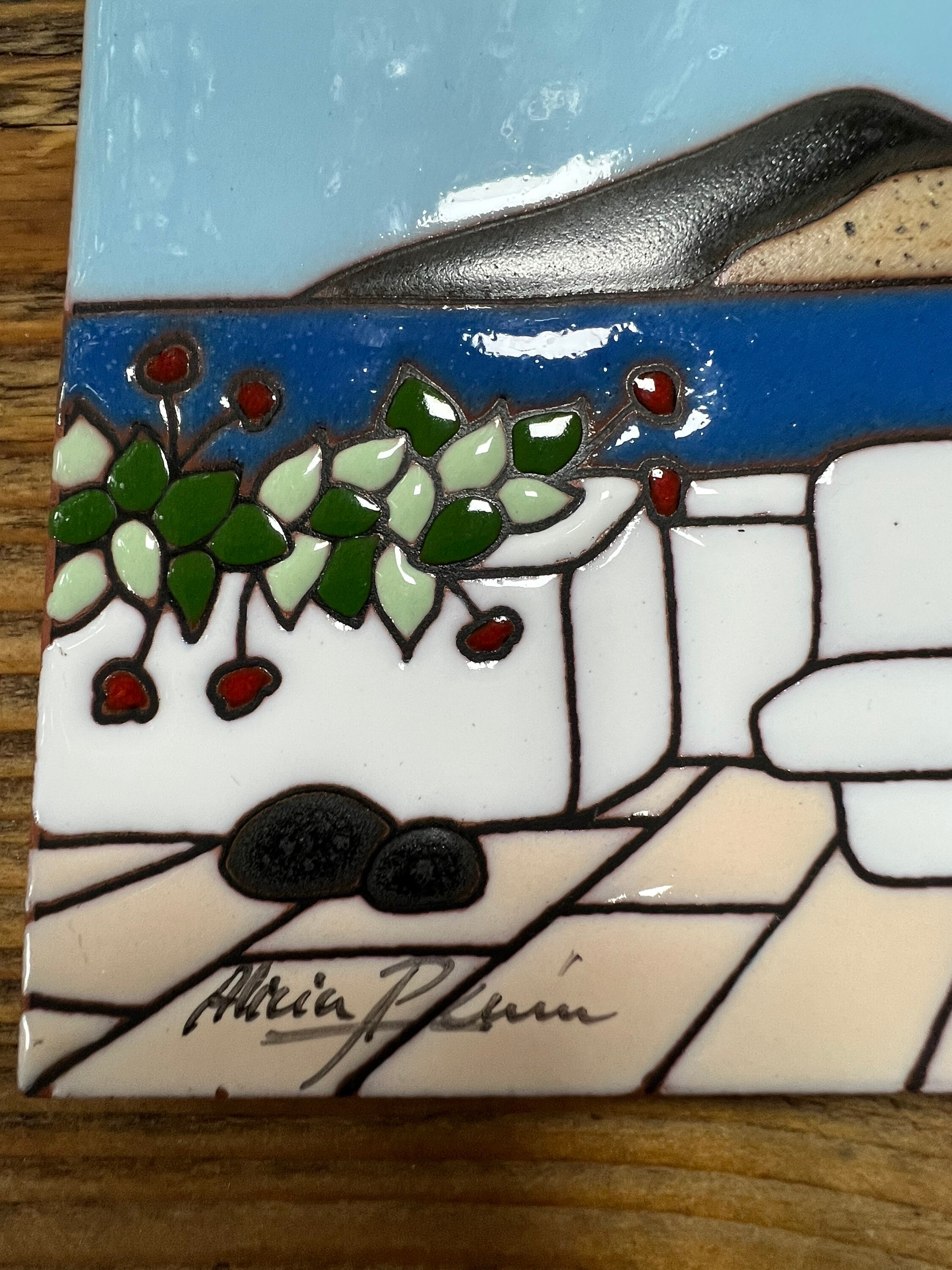 Vintage Ceramic Wall Mozaik Tile, Portugues Wall Tile - Etsy