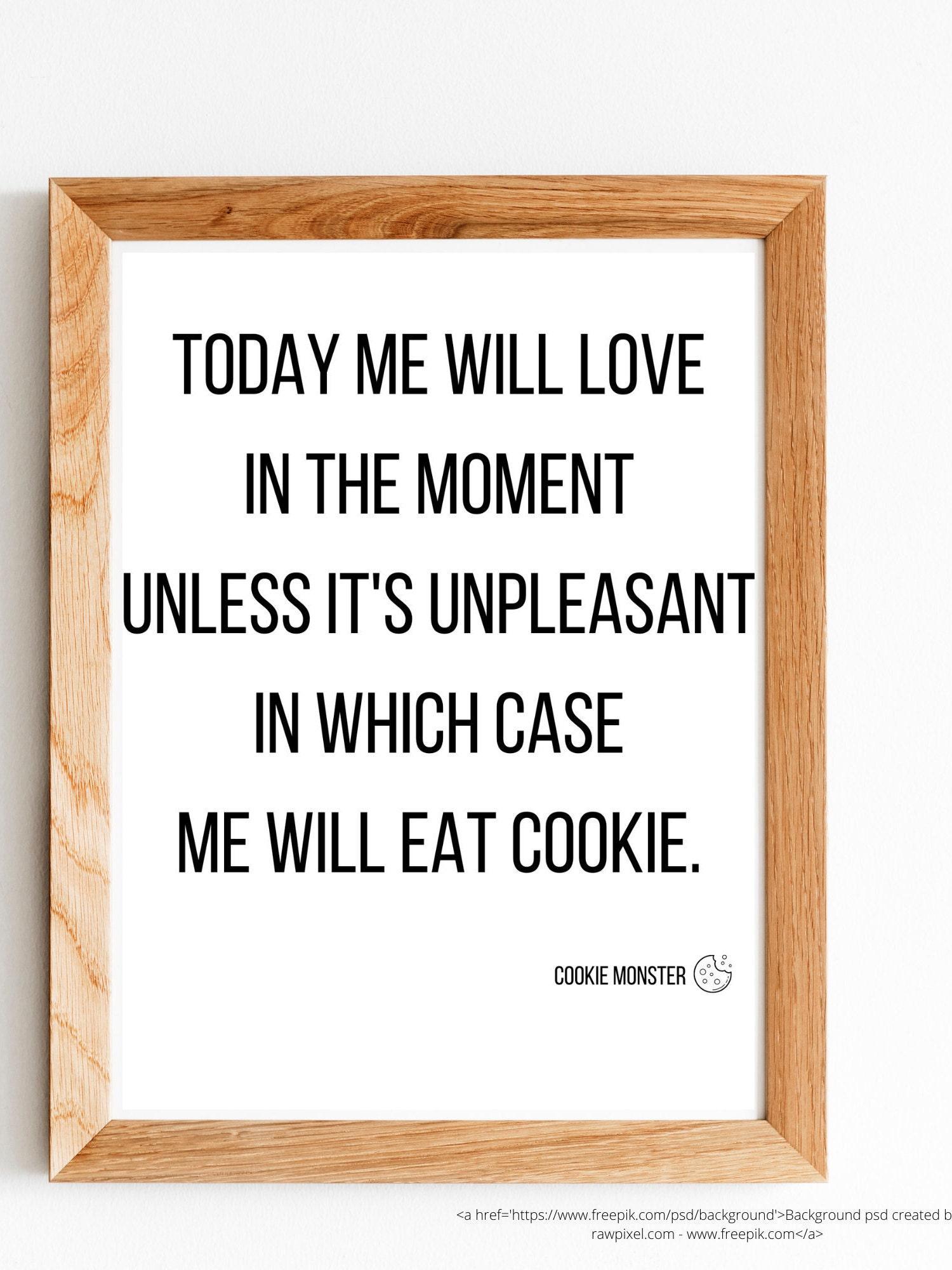 Cookie Monster Quote Wall Art Digital Printable Download - Etsy