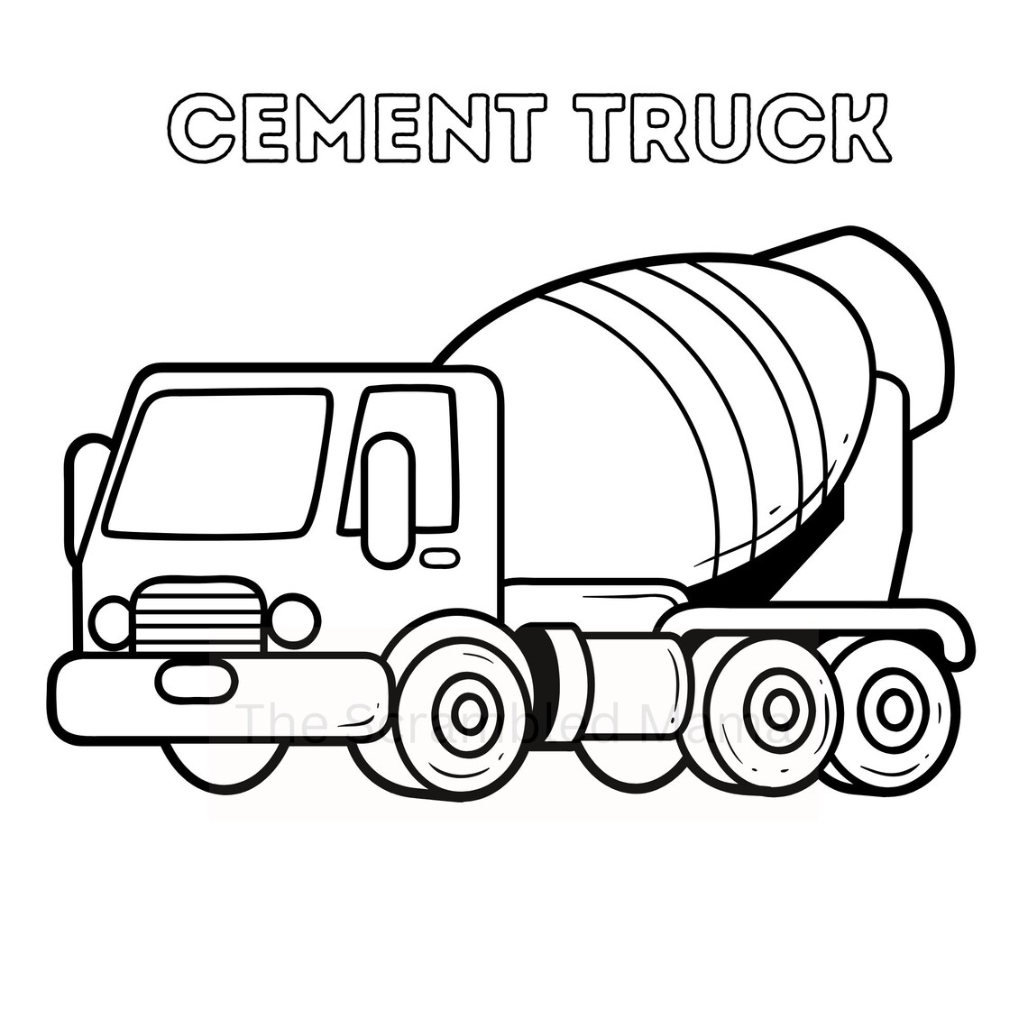 Truck Coloring Pages | Trucks and Diggers | Coloring Pages for Toddlers ...