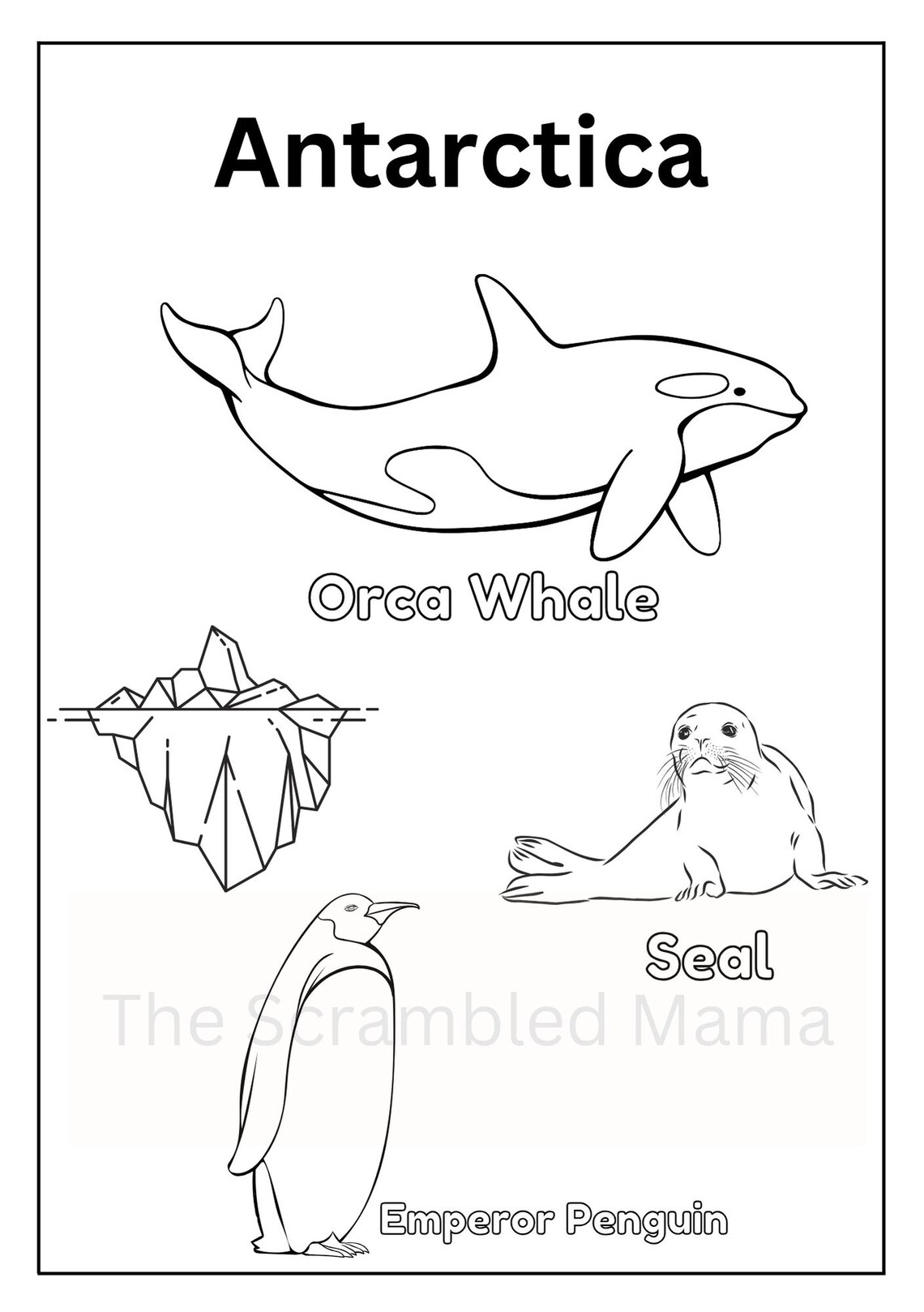 Printable Animals Around the World | Toddler Learning | Continents and ...