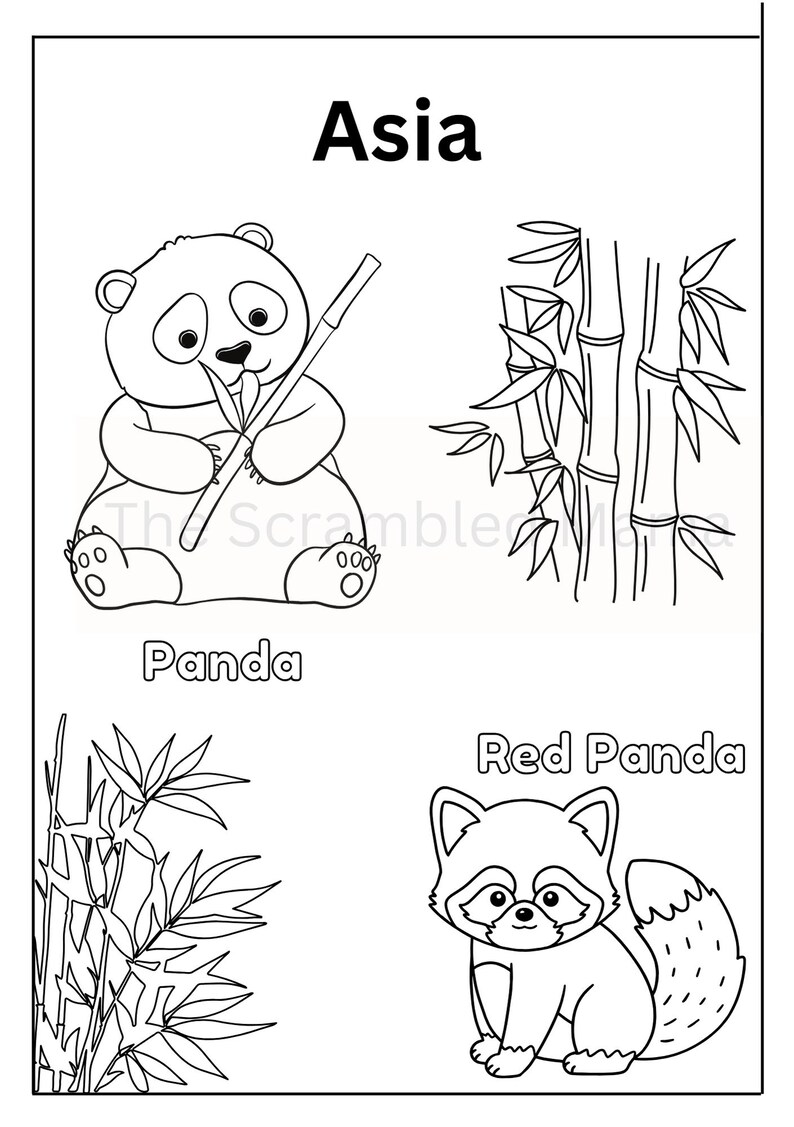 Printable Animals Around the World | Toddler Learning | Continents and ...