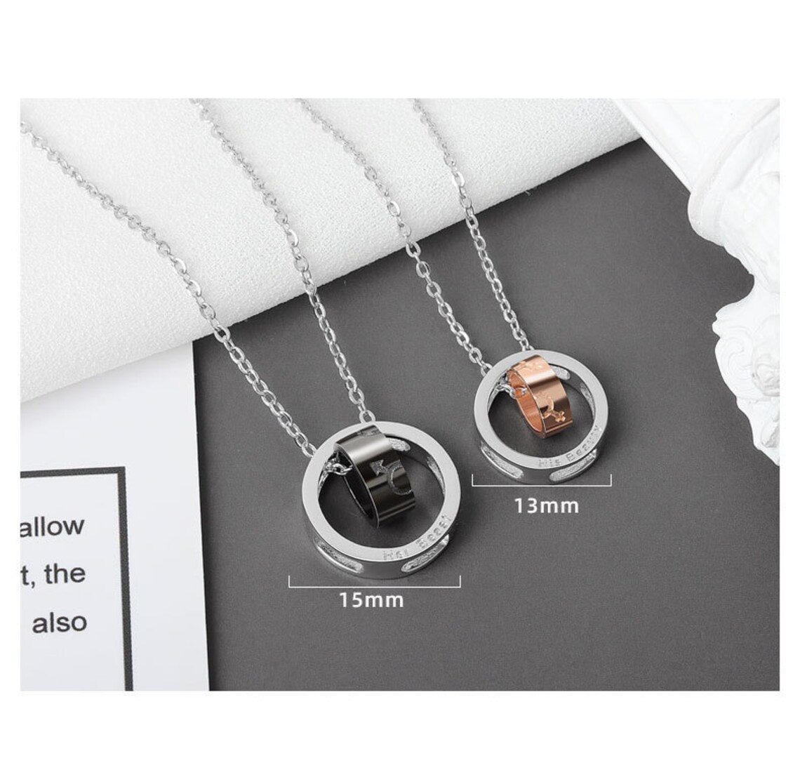 Matching Couple Necklace Jewelry Set/Couple Gifts/Matching | Etsy