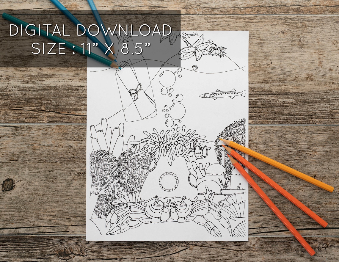 Ocean Coloring Page, Decorator Crab Coloring Page, Crab Coloring Page ...