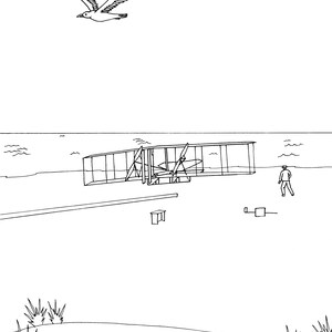 Wright Brothers Children's Coloring Page, Wright Brothers Coloring Page ...