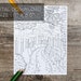 Pathway Through the Woods Adult Coloring Page, Forest Coloring Page ...