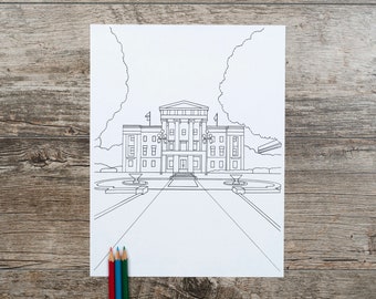 2 Storefront Coloring Pages Shop Front Coloring Pages Urban - Etsy