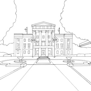 North Carolina Capitol Building Coloring Page, Childrens Coloring Pages ...
