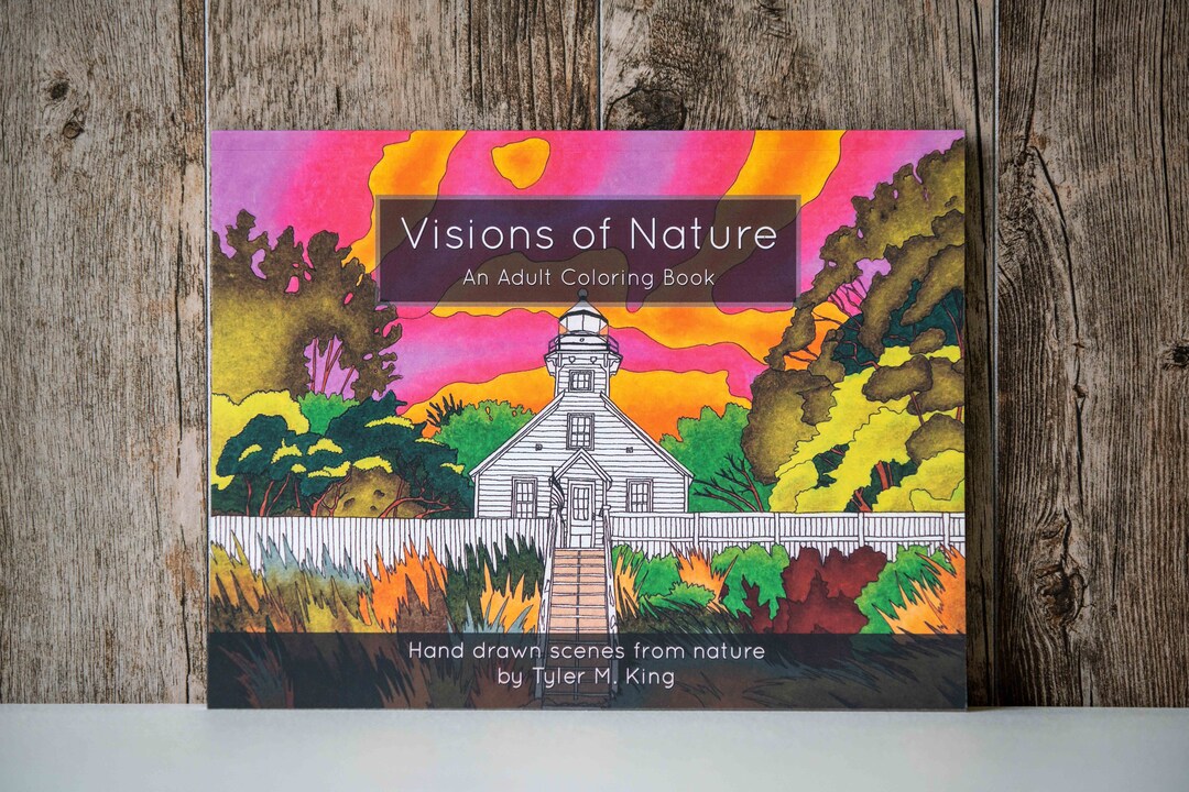 Visions of Nature Adult Coloring Book - Etsy