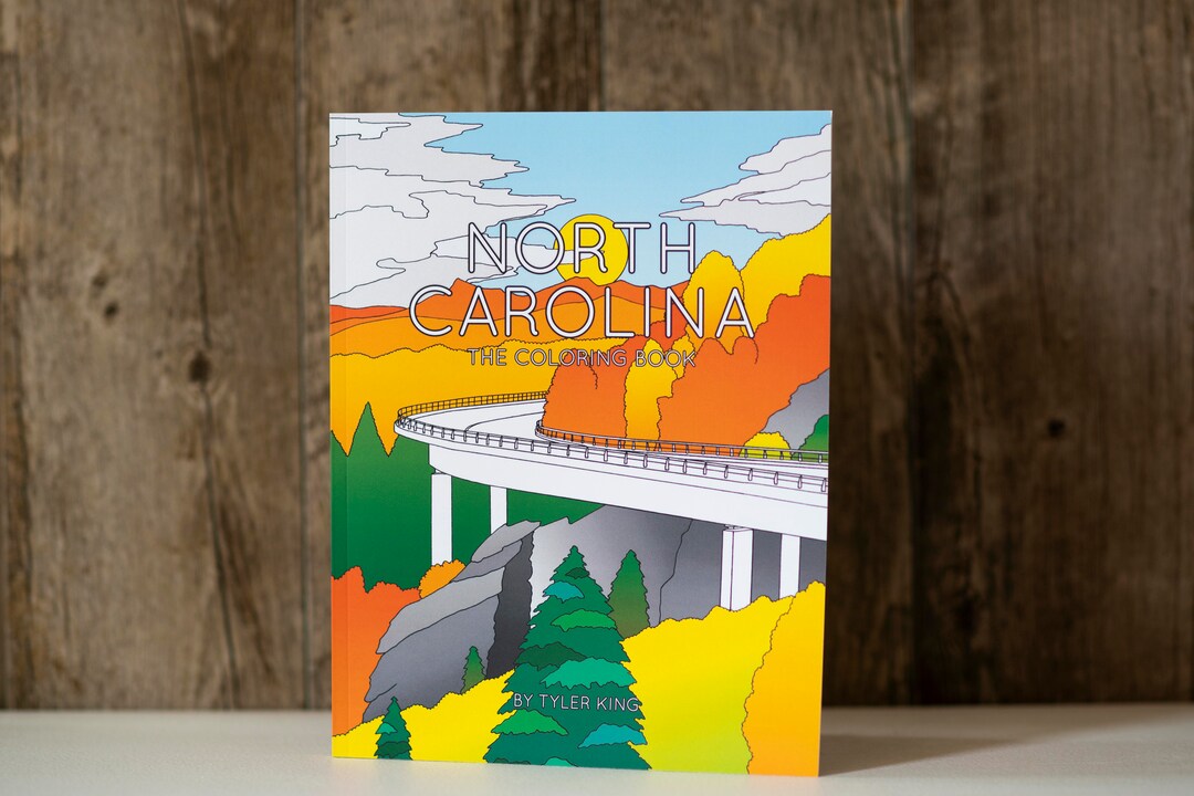 North Carolina Children's Coloring Book - Etsy