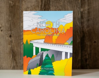 North Carolina Coloring Page - Etsy