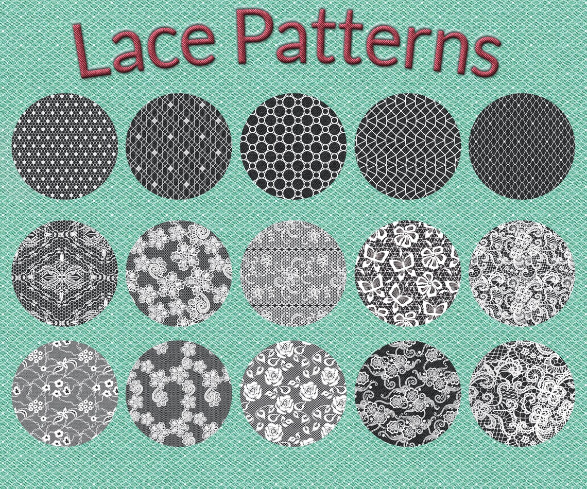 100 Lace Brushes Procreate Lace Brushes Procreate Stamps - Etsy