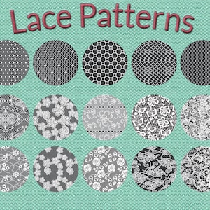 100+ Lace Brushes - Procreate Lace Brushes - Procreate Stamps - Fashion ...