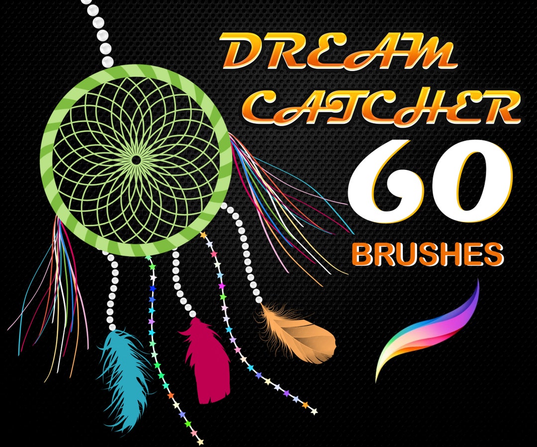 60 Dream Catcher, Procreate Brushes, Procreate Stamps, Color Palette - Etsy