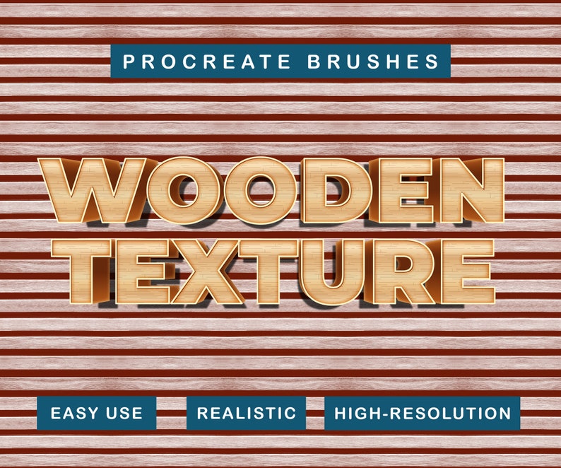 Procreate Wood Texture Brushes: 25 Rustic Grain Styles (digital ...