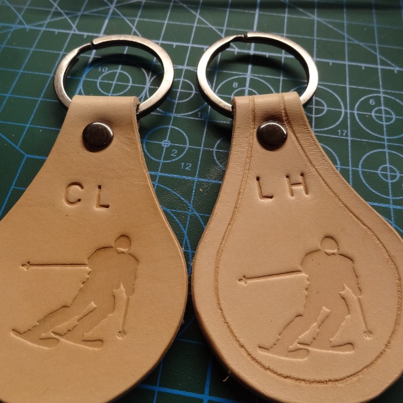 Personalized Ski Key Chain - Etsy