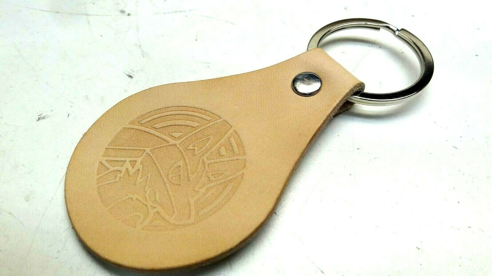 Leather Keychain Lucario Pokemon Custom Handmade Key Ring - Etsy