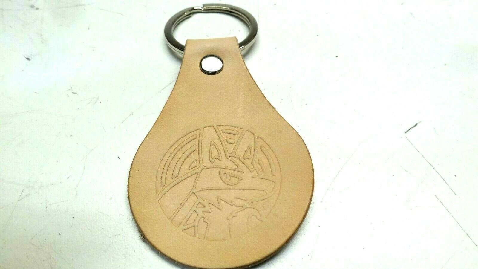 Leather Keychain Lucario Pokemon Custom Handmade Key Ring Chain FOB ...