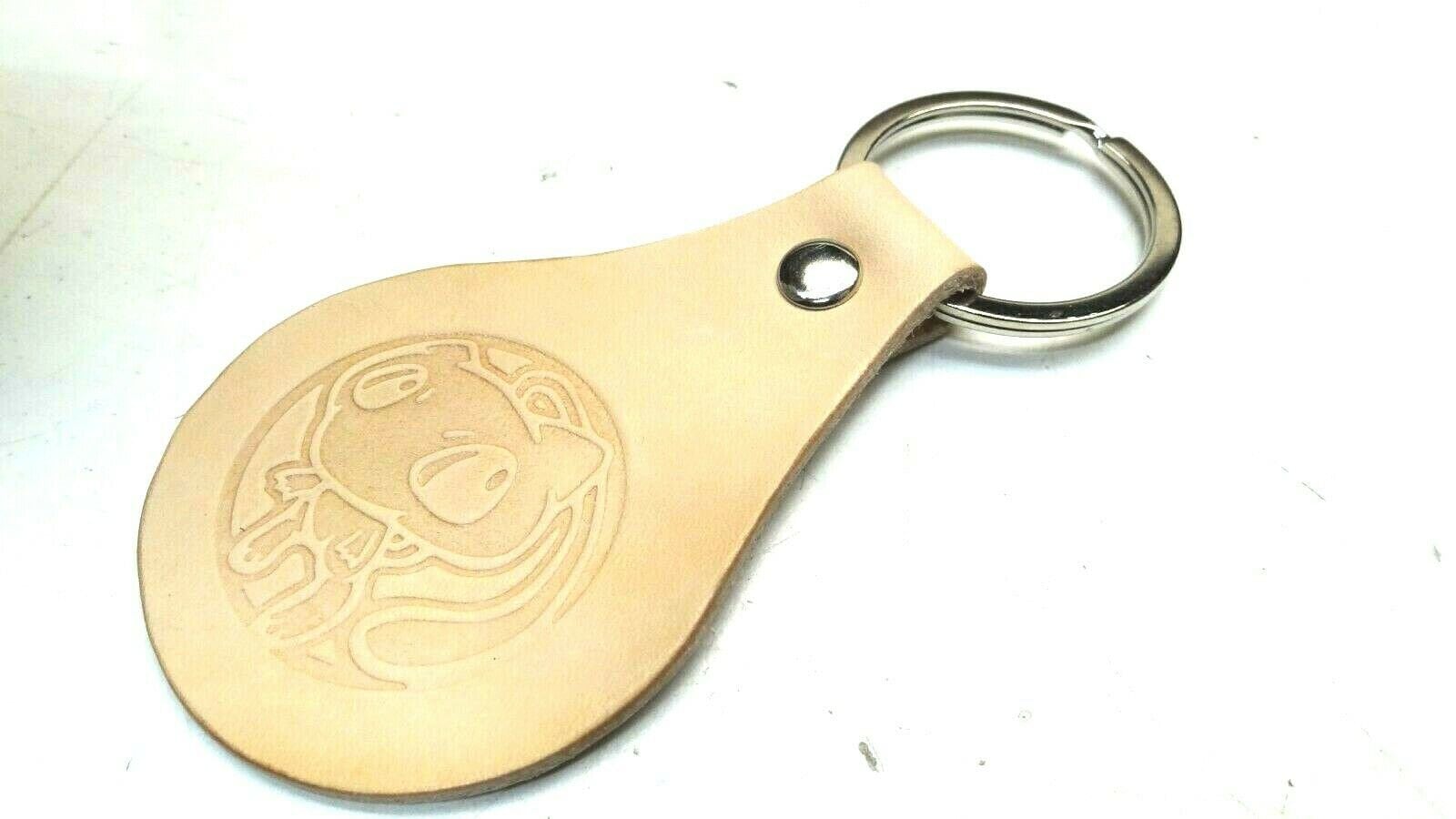 Leather Keychain MEW Mew Pokemon Custom Handmade Key Ring - Etsy