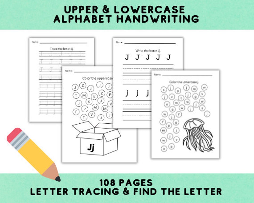Alphabet Tracing, Finding the Letter and Handwriting Practice 104 Pages ...