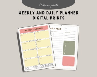 Planner Template Weekly and Daily - Etsy