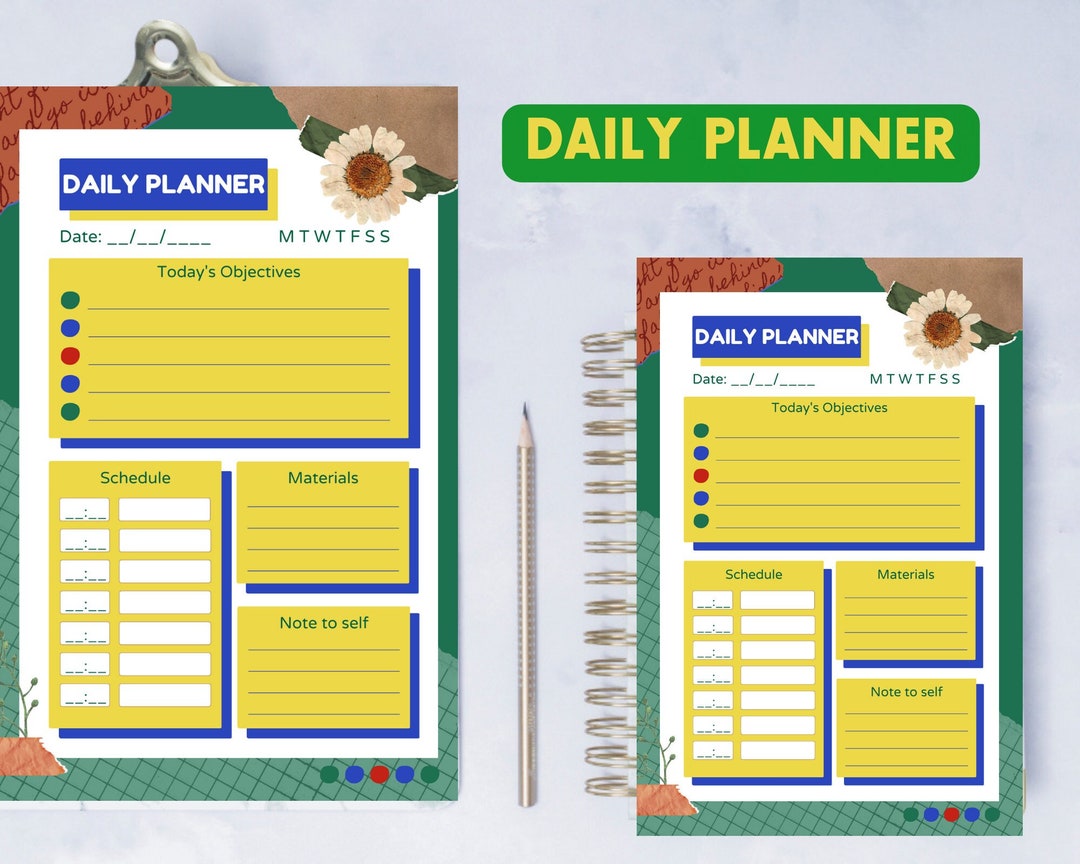 Printable Daily Digital Planner, Daily Task List, Printable Planner ...