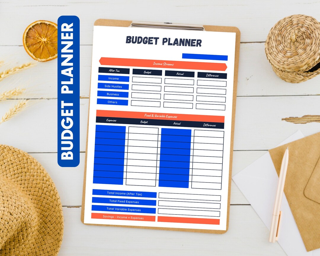 Printable Digital Budget Tracker Template, Saving Tracker, Budget ...