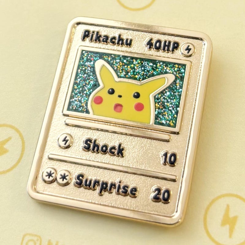 Pikachu Pin - Etsy