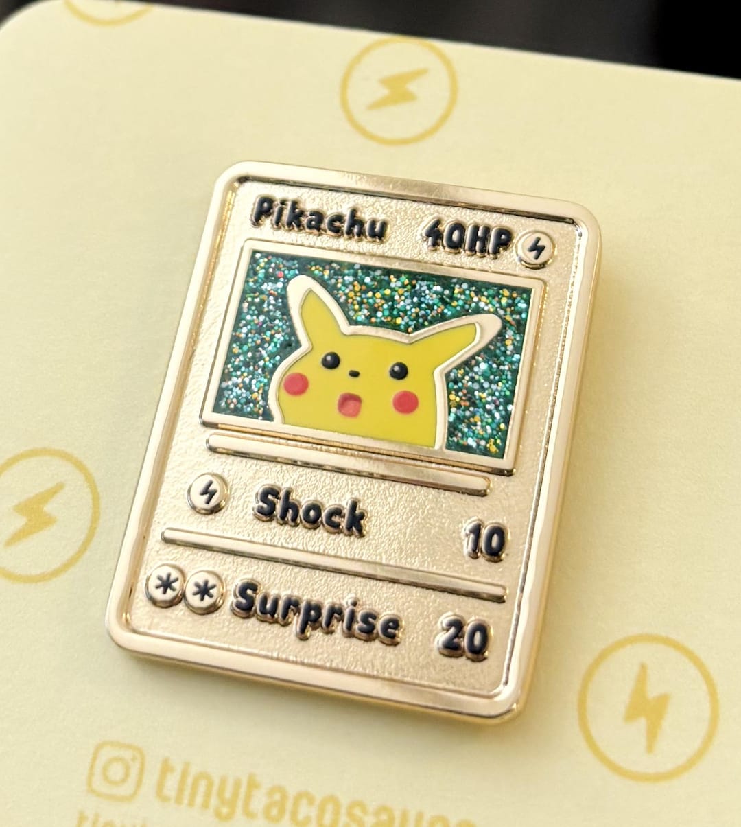Surprised Meme Pikachu Enamel Pin - Etsy