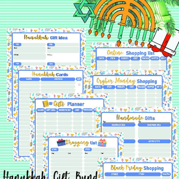 Printable Hanukkah - Etsy