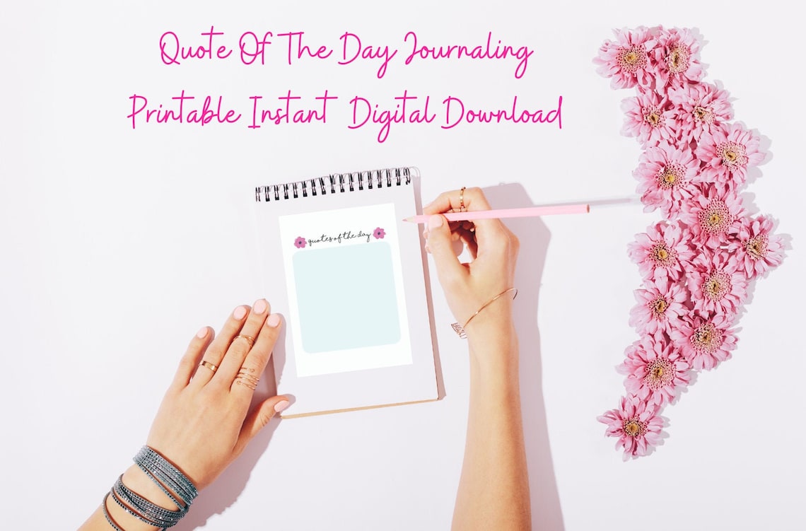 Printable Quote of the Day Planner Inspirational Quote - Etsy UK