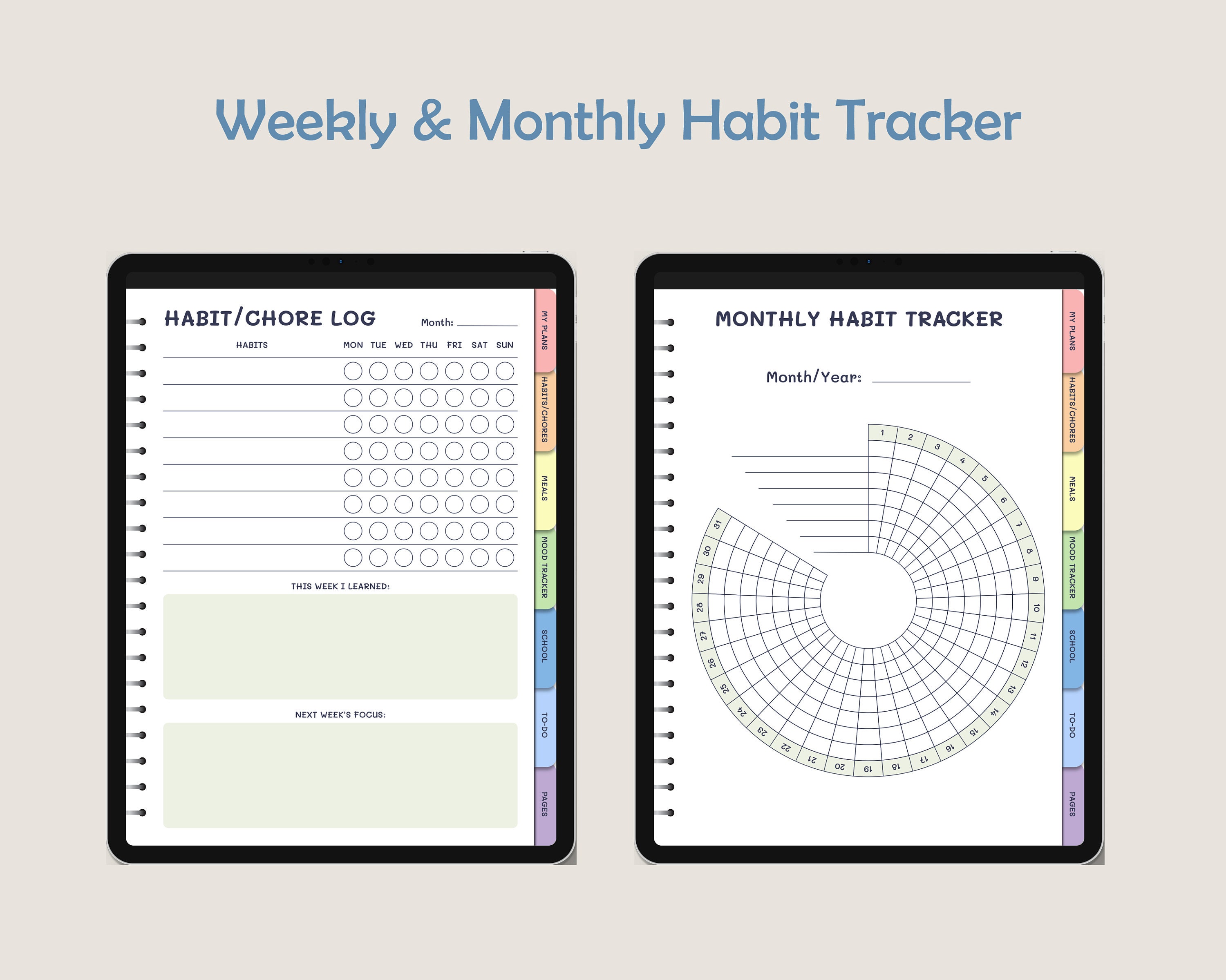 Kids Digital Planner, Kids Organizer, Digital Planner for Goodnotes, My ...