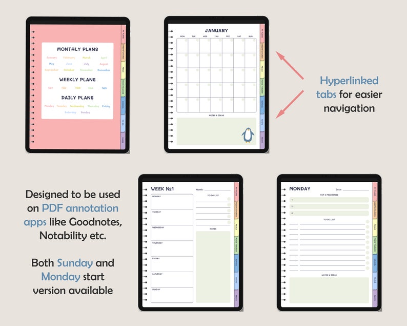Kids Digital Planner Kids Organizer Digital Planner for - Etsy
