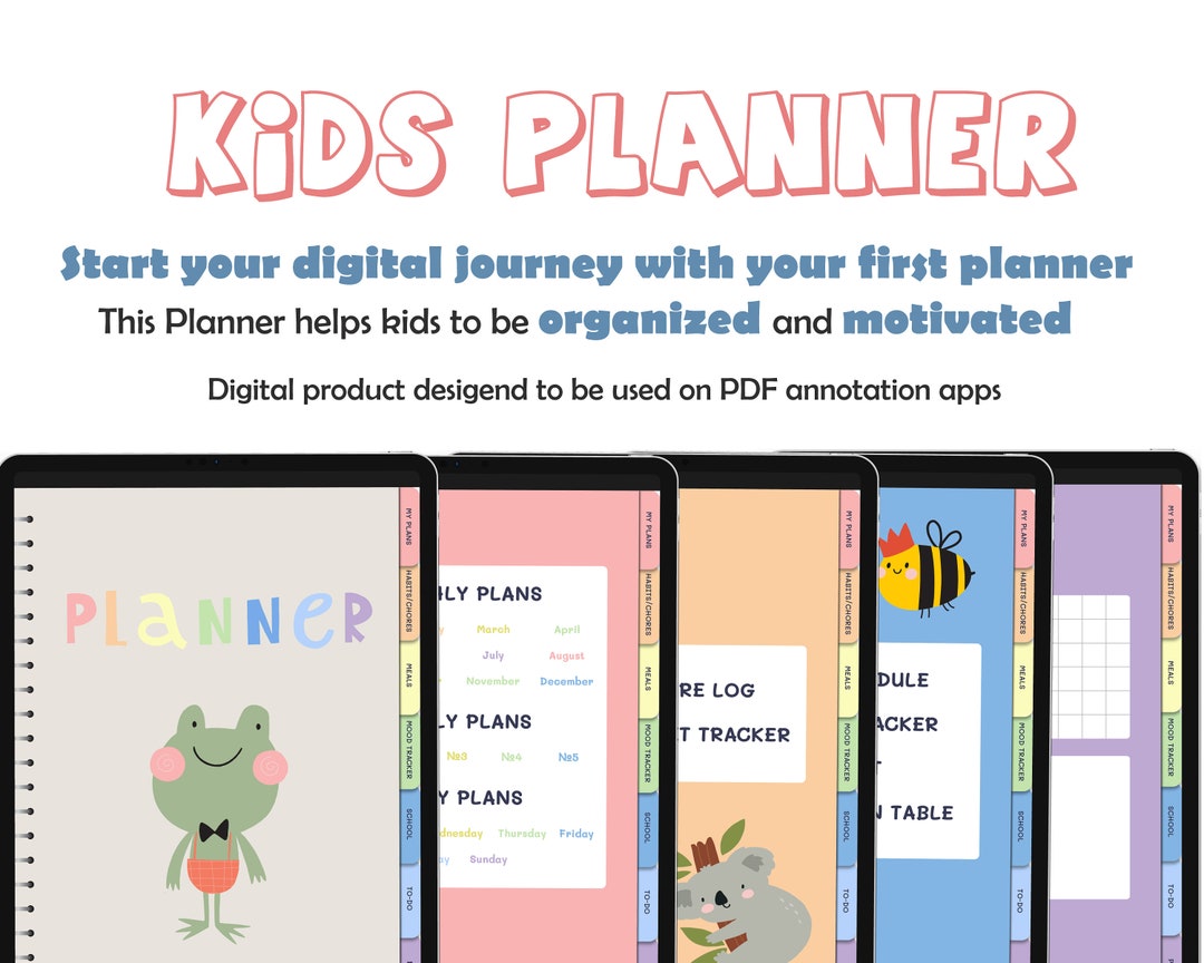 Kids Digital Planner, Kids Organizer, Digital Planner for Goodnotes, My ...