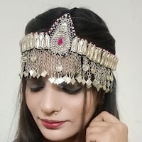 Large Vintage Turkmen Hair-pendant - Handcrafted Tribal Jewelry ...