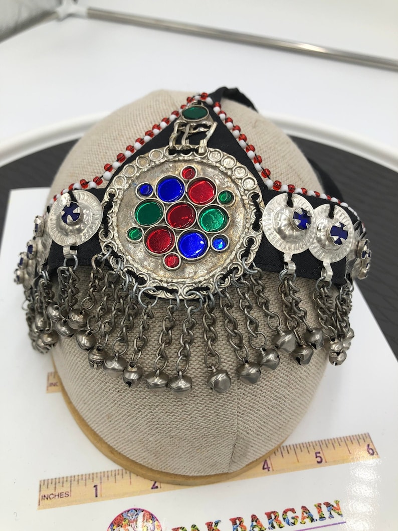 Afghan Kuchi Headpiece: Tribal Hair Jewelry With Bells - Etsy