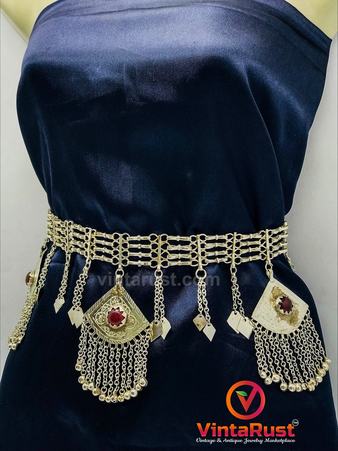 Tribal Boho Belly Chain Afghan Kuchi Belly Dance Belt With | Etsy