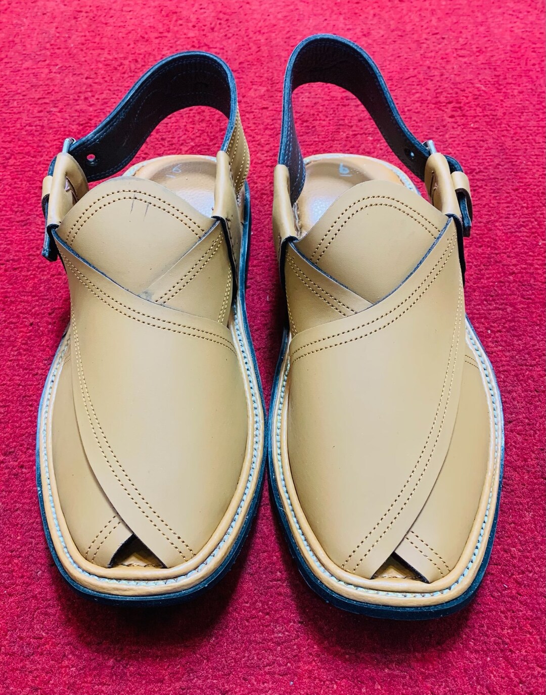 Peshawari Charsadda Kaptaan Chappal Handmade Beige Shoes - Etsy