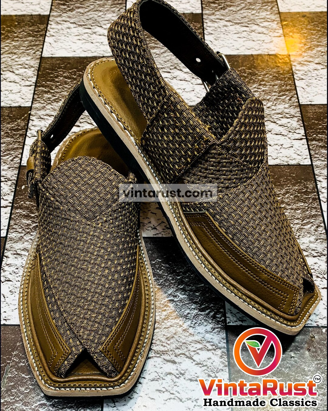 Handcrafted Unique Style Men Sandals, Peshawari Charsadda Kaptaan ...