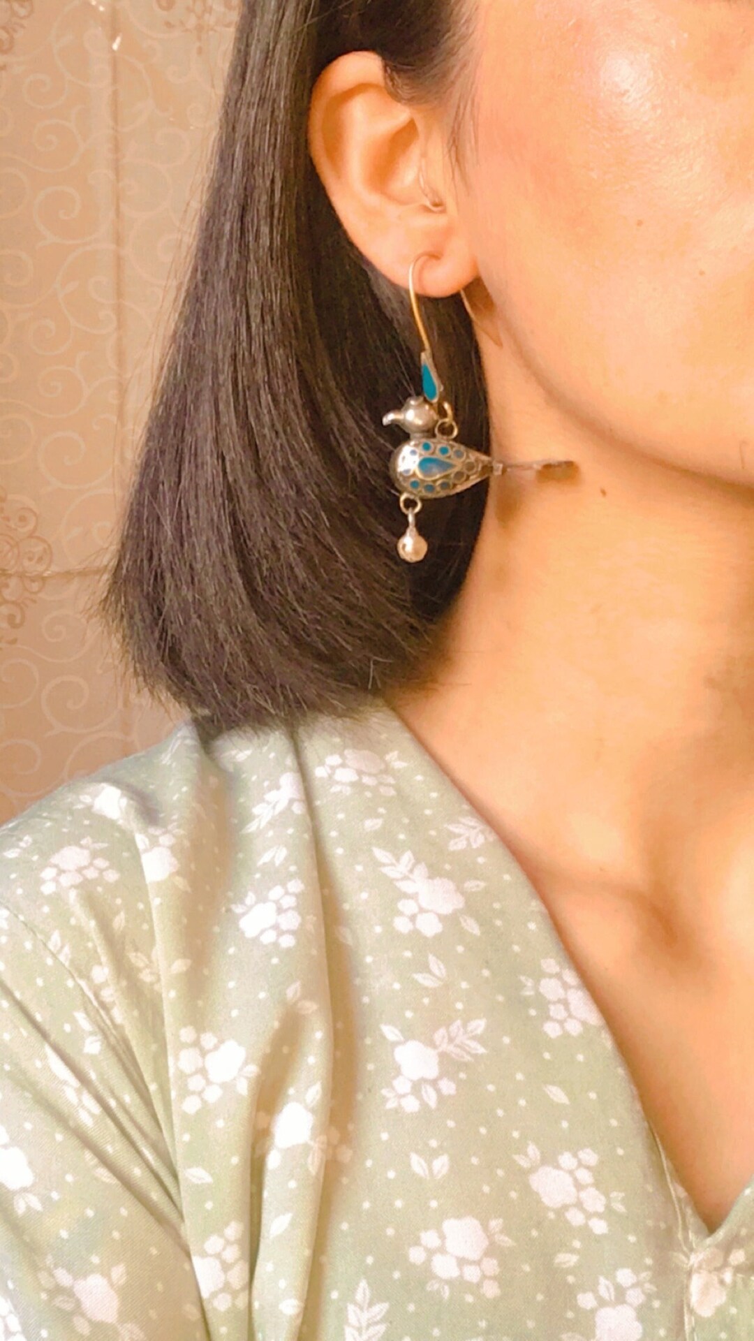 Afghan Bird Earrings: Silver Kuchi Tribal Dangle Jewelry - Etsy