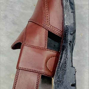 Handmade Leather Peshawari Chappal Sandals: Gents Wedding Shoes - Etsy