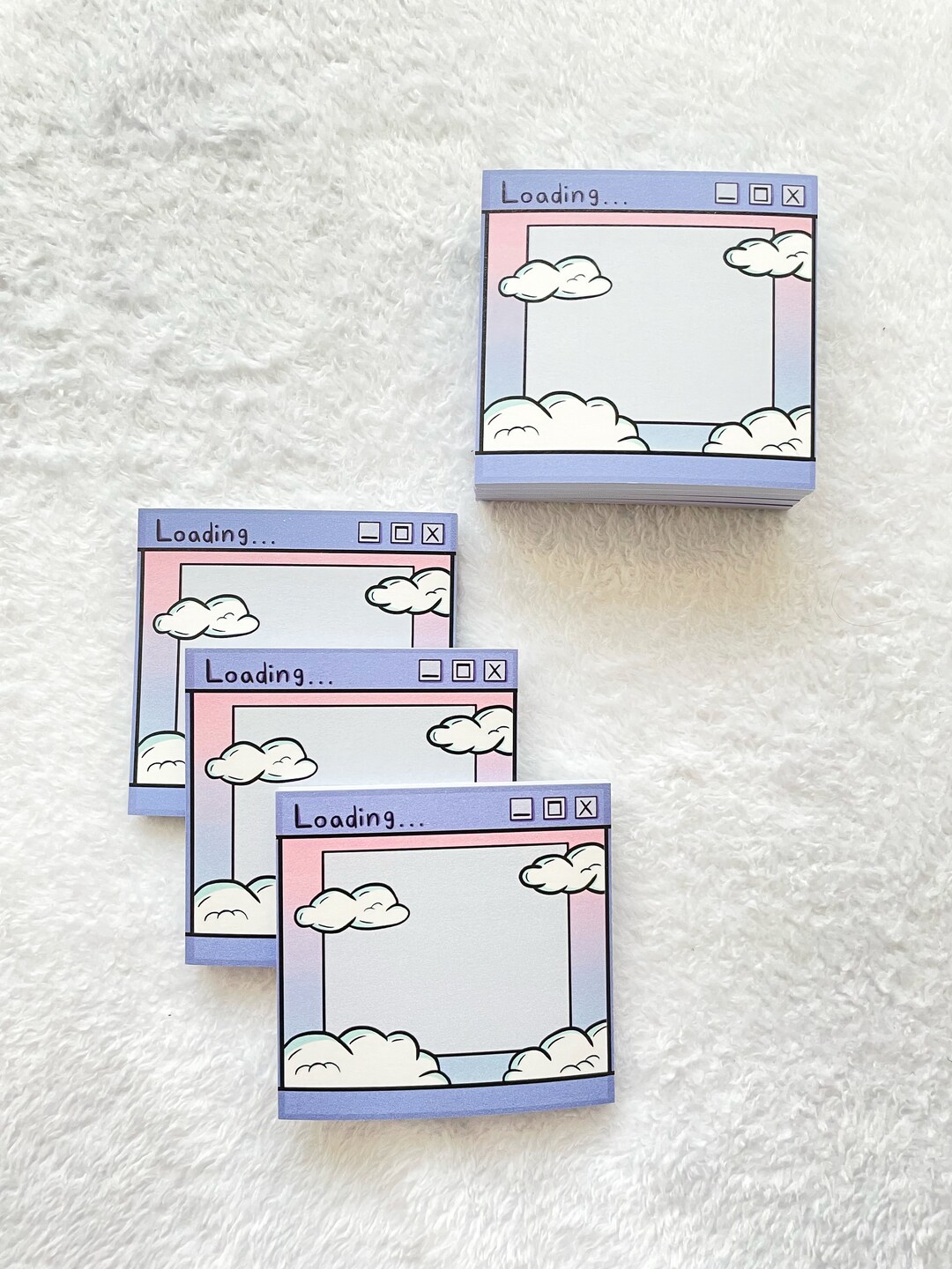 Cloudy Night Sticky Notes - Etsy