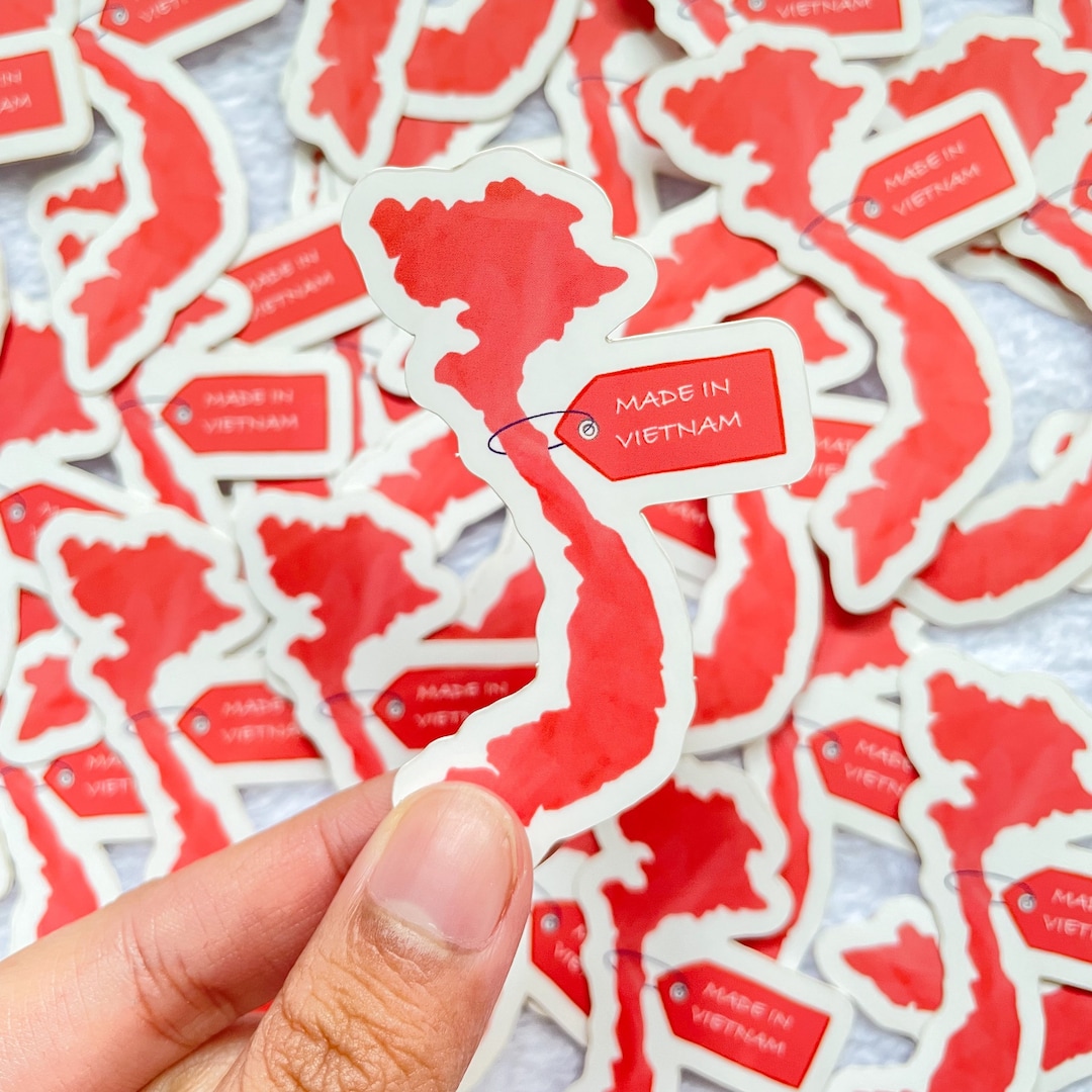 Made in Vietnam Sticker Vietnamese Sticker / Cute Gift Ideas ...
