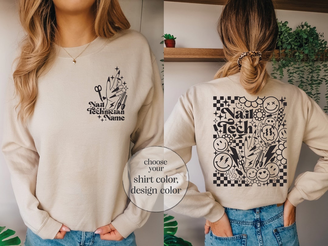 Nail Tech Sweatshirt, Nail Artist Sweatshirt, Nail Tech Grad Gift, Nail ...